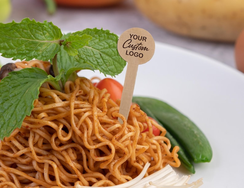 Bulk Custom Party Food Markers, Personalized Logo Food Picks, Skewers ...