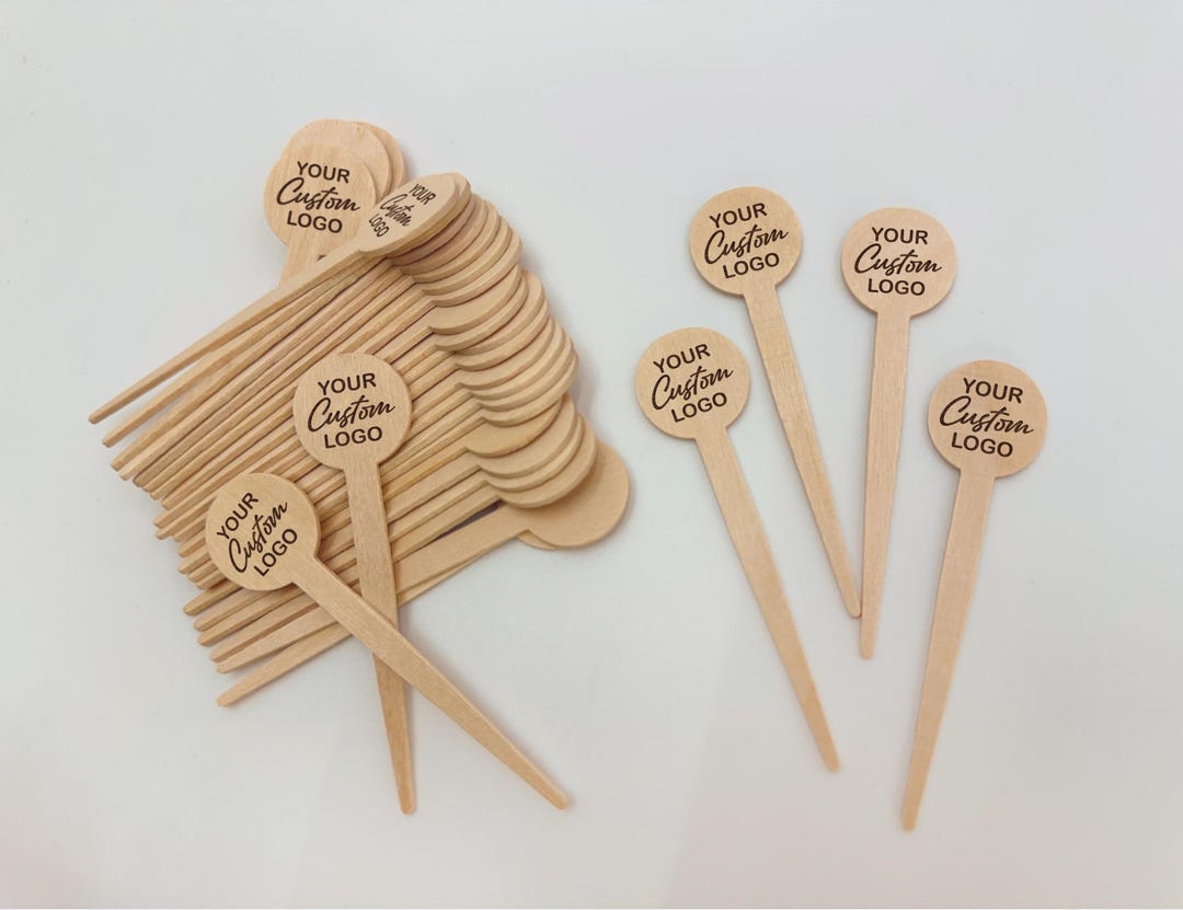 Bulk Custom Party Food Markers, Personalized Logo Food Picks, Skewers ...