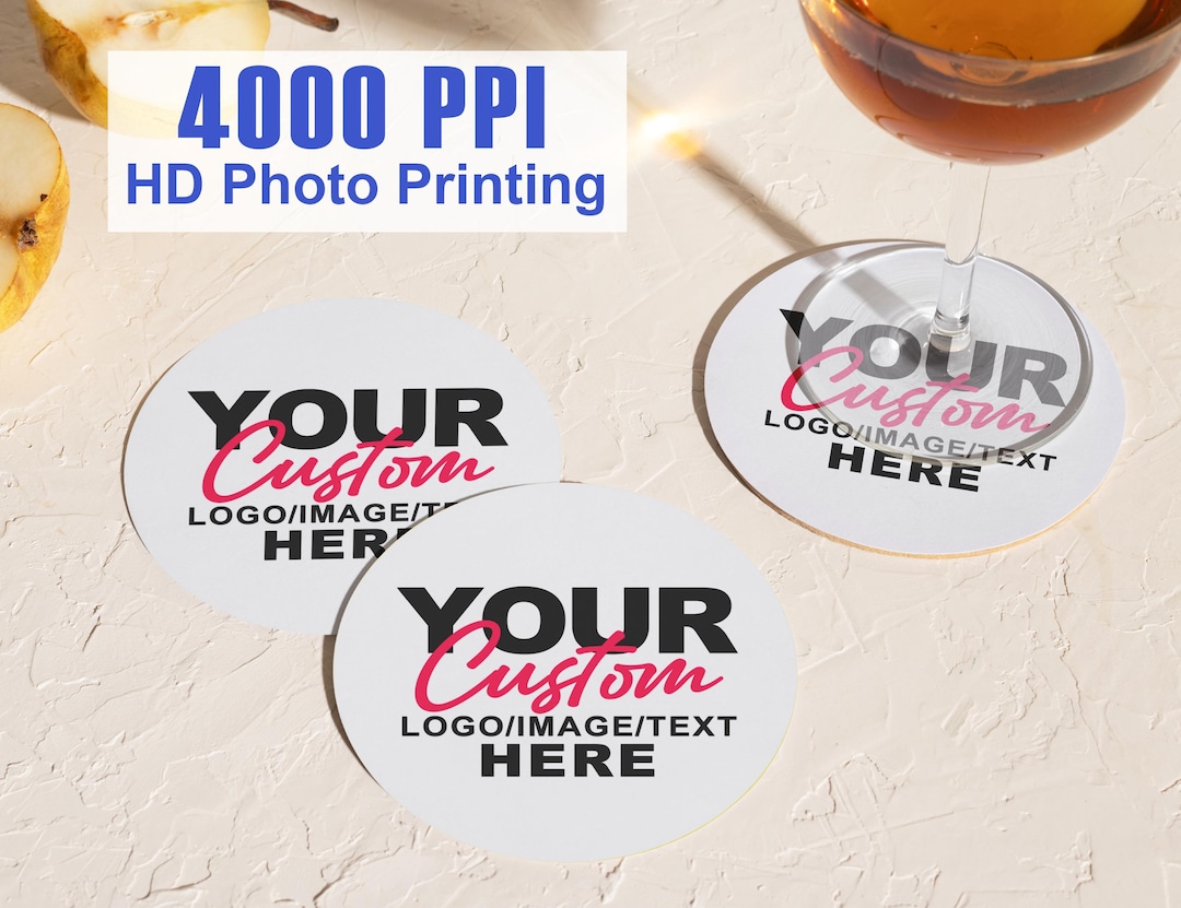 Custom Design Paper Coaster/pulpboard/bar Logo Beer Coaster ...