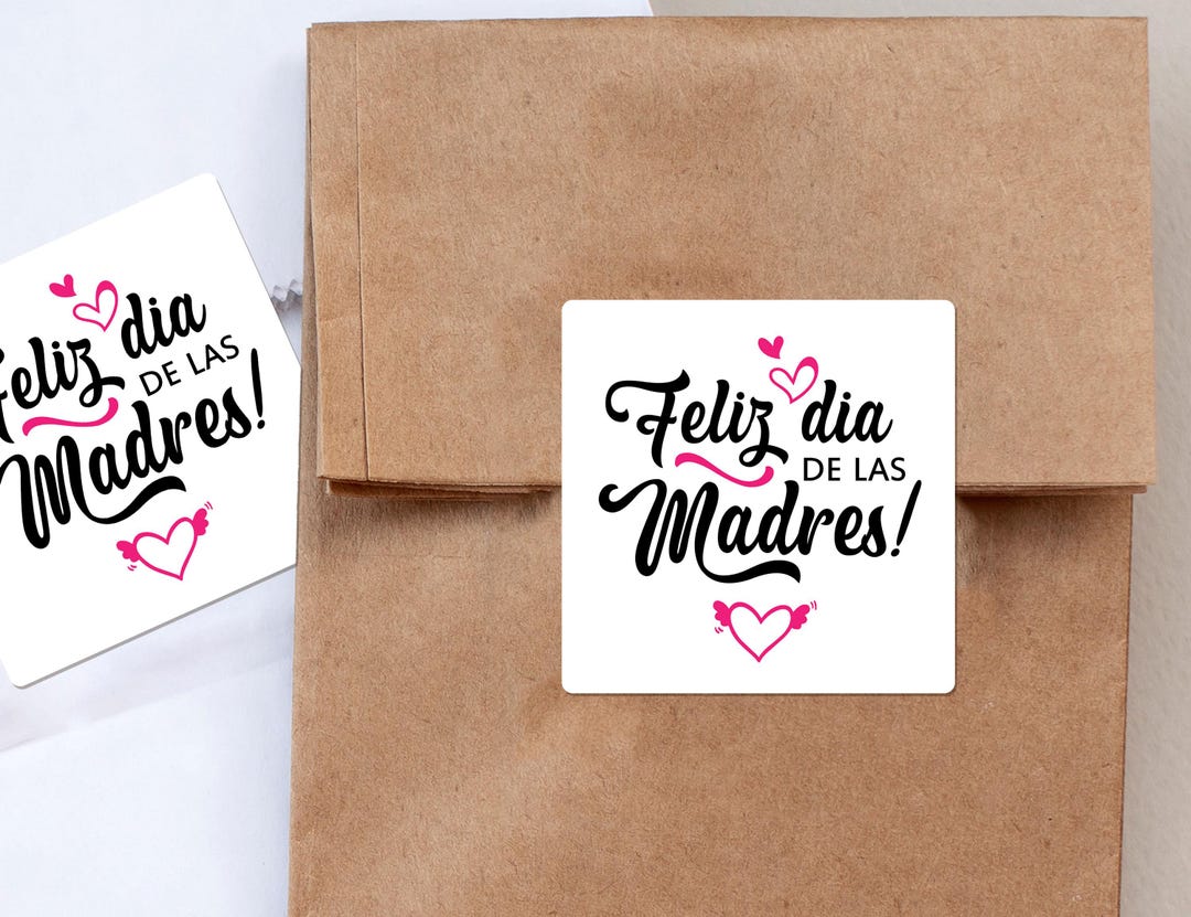Feliz Día De Las Madres Favor Stickers/thank You Gift Labels/mother ...