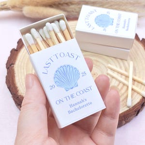 Custom Last Toast on the Coast Match Boxes/coastal Bachelorette Party ...