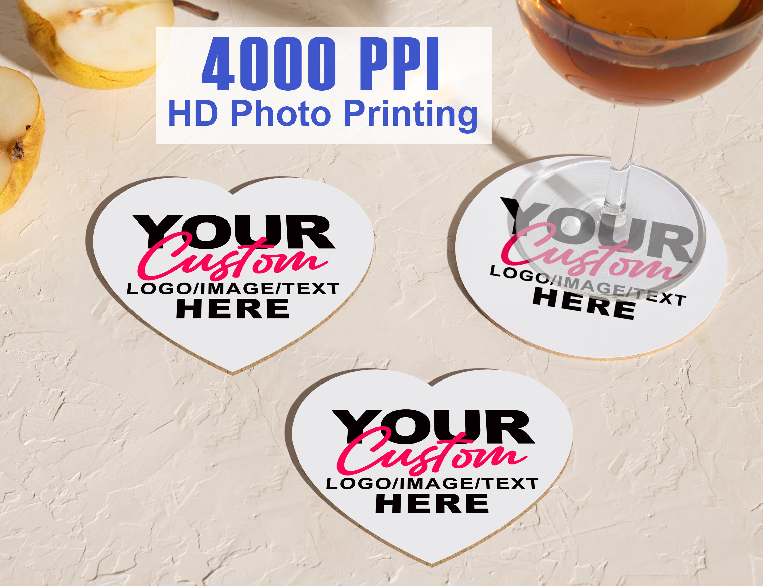 Custom Coasters With Your Logo, Personalized Business Guest Favors ...