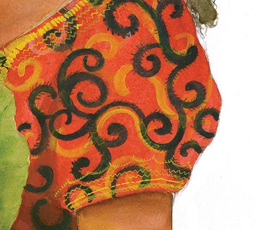 Collard Queen fine art print | Etsy