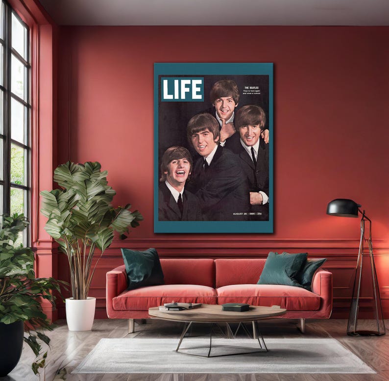 The Beatles Life Magazine Cover - August 28, 1964 Canvas Wall Art ...