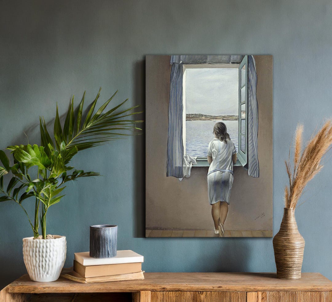 Figure at the Window Canvas, Salvador Art Print, Classic Painting ...