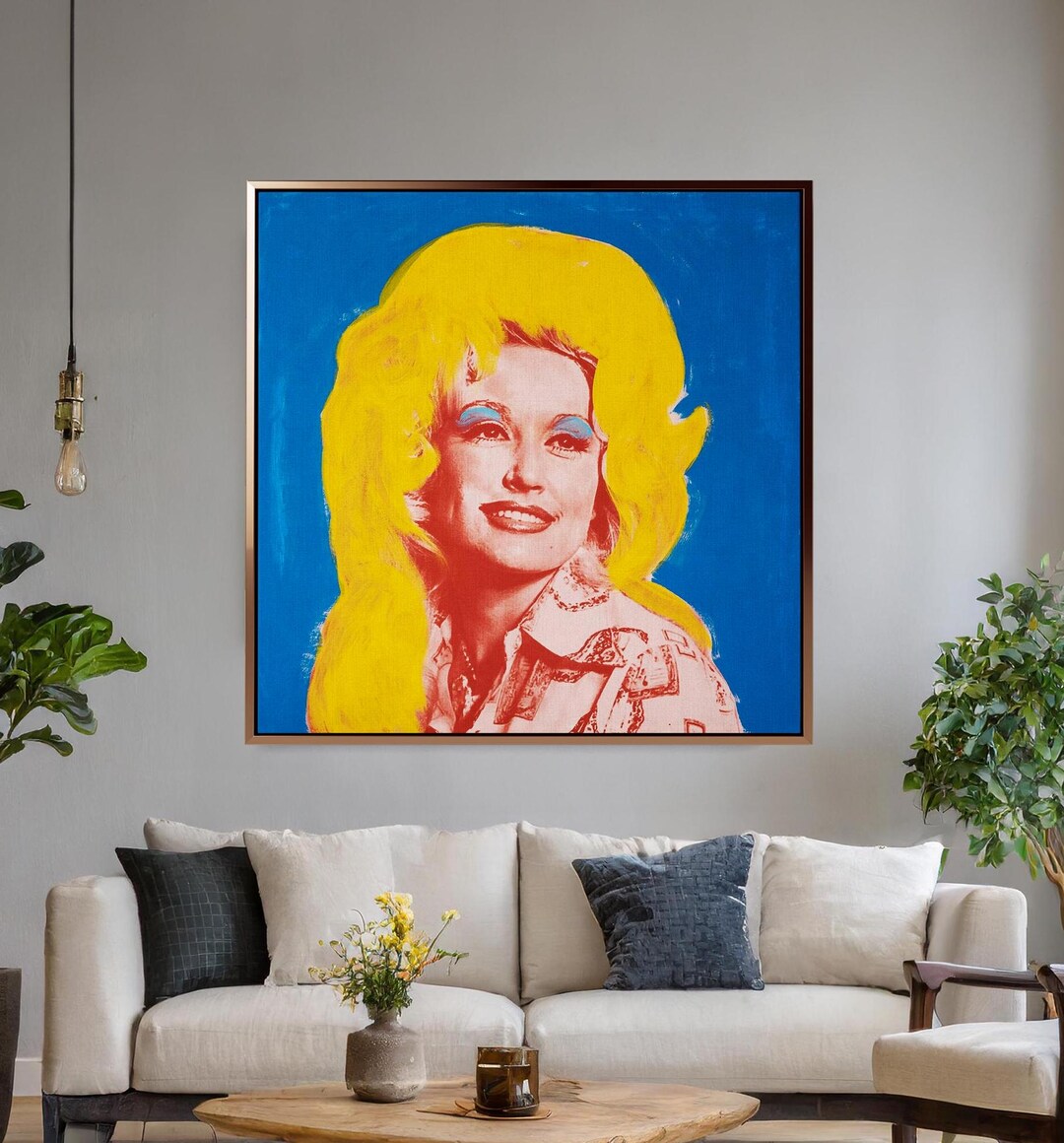 Dolly Parton Painting Pop Art Abstract Canvas Print, Iconic Country ...