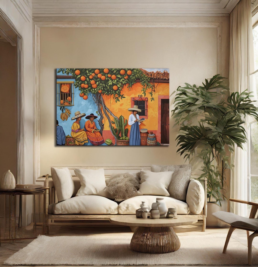 Traditional Mexican Wall Art | Ready-to-hang Mexican Home Decor ...