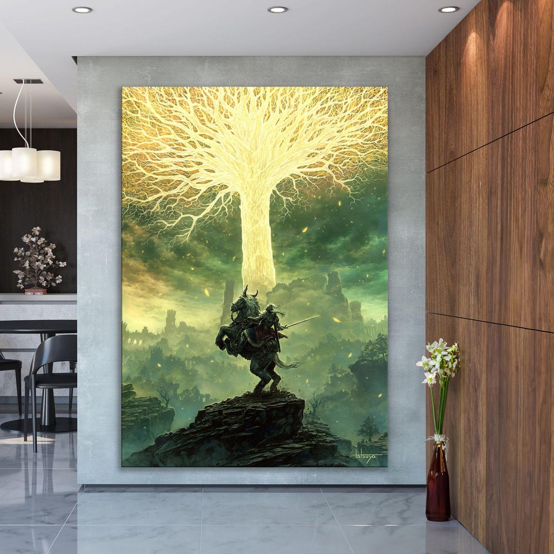 Shadow of the Erdtree Canvas Art Print, Game-inspired Wall Decor ...