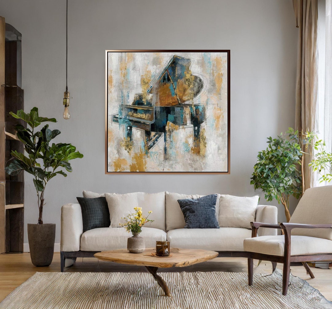 Piano Music Wall Art - Extra Large Canvas Painting Print, Framed or ...
