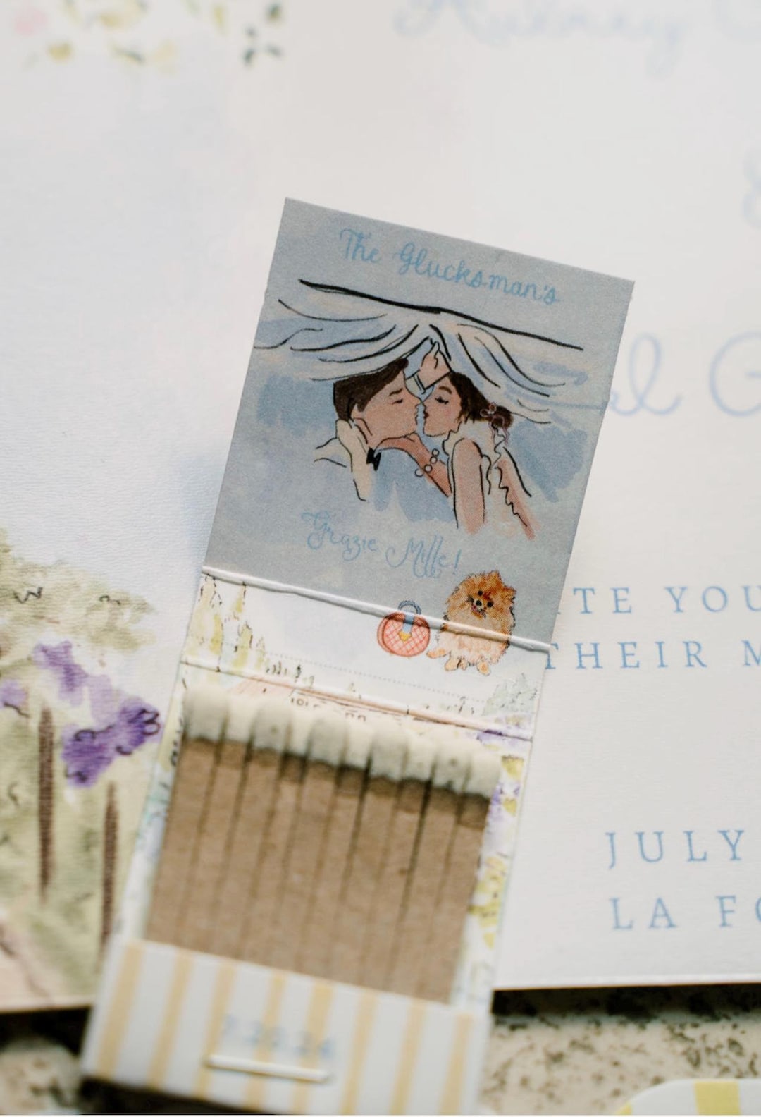 Custom Wedding Matchboxes/matchbooks for Guest, Handmade Custom Favors ...