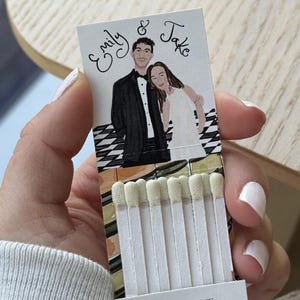 Custom Wedding Matchboxes/matchbooks for Guest, Handmade Custom Favors ...