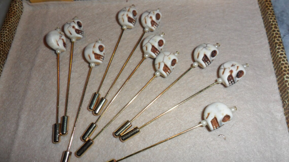 Steampunk Gentleman's Skull Cravat Pin - Etsy