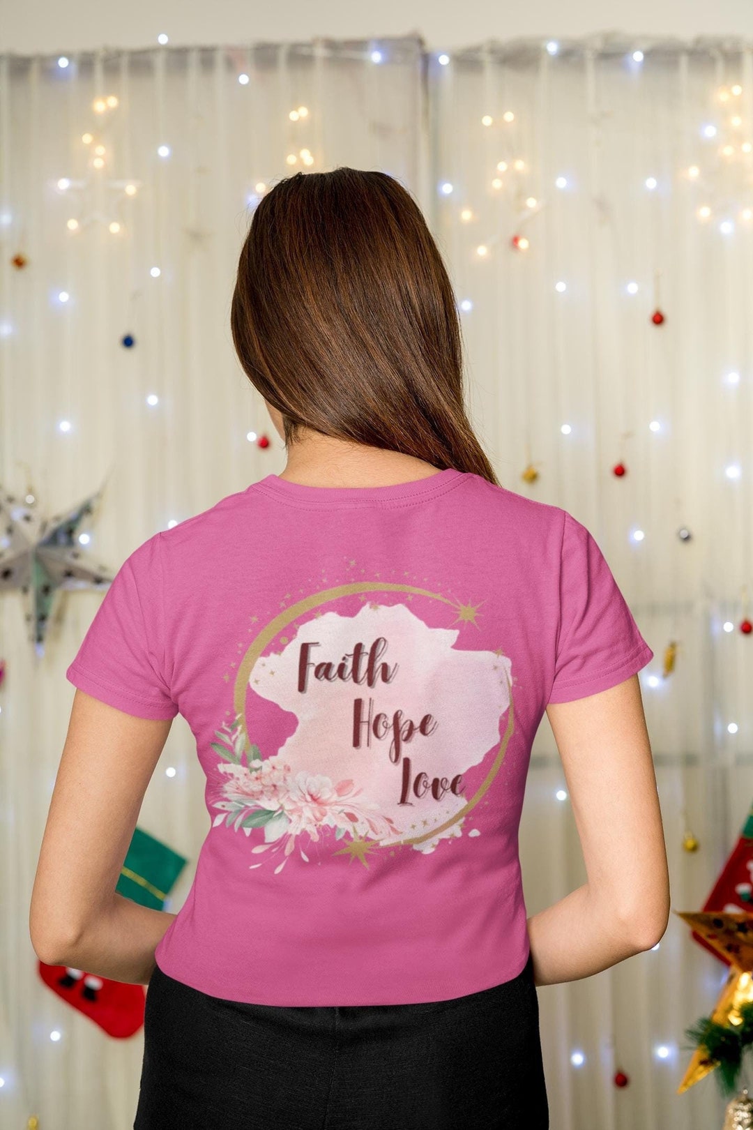 Faith Hope Love Women Shirt, Jesus Christ Love Me Tee, Faith T-shirt ...