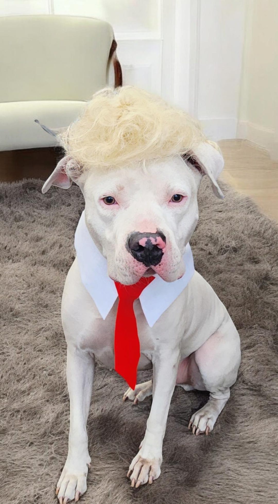 Donald Trump Wig for Dogs /trump Wig for Large Dogs /wig and Red Color ...