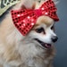 Christmas Red Bow // Dog Halloween Bow // Costume Dog Neck Tie Pet Bow ...