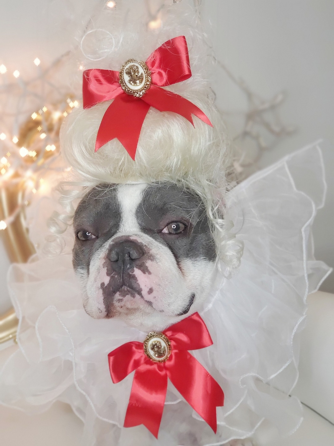 Pet Marie Antoinette Wig Blond Color for Dog / Halloween Pet Wig ...