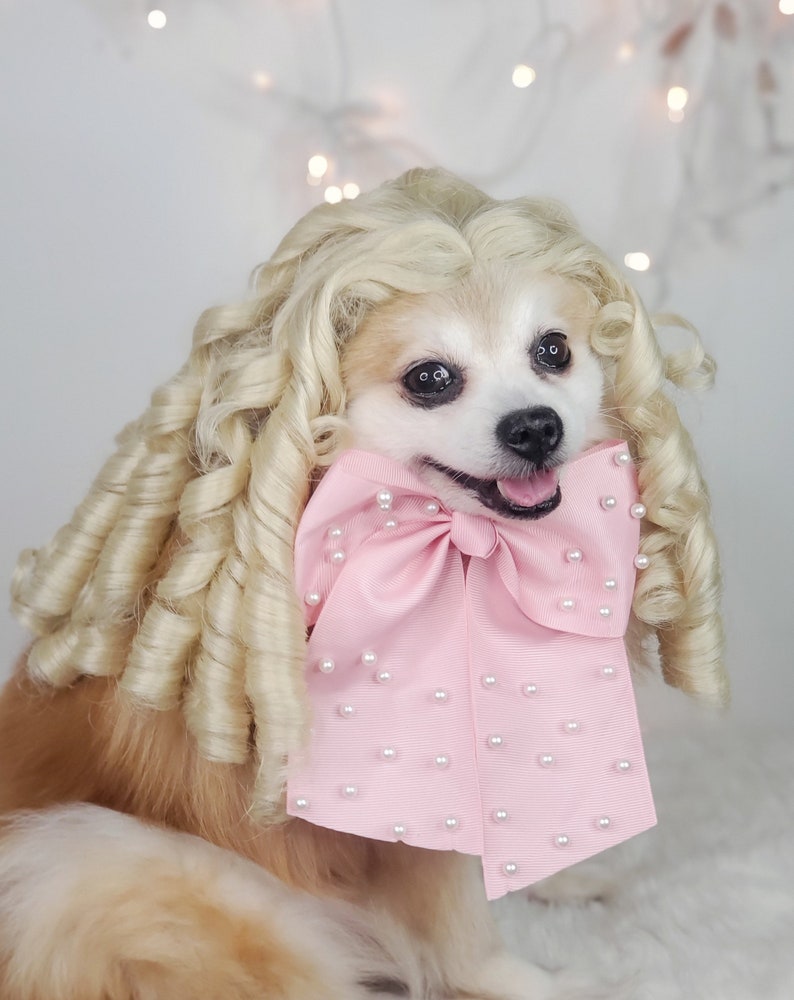 Blond Pet Wig: Adjustable Fit, Elegant Puppy Costume - Etsy