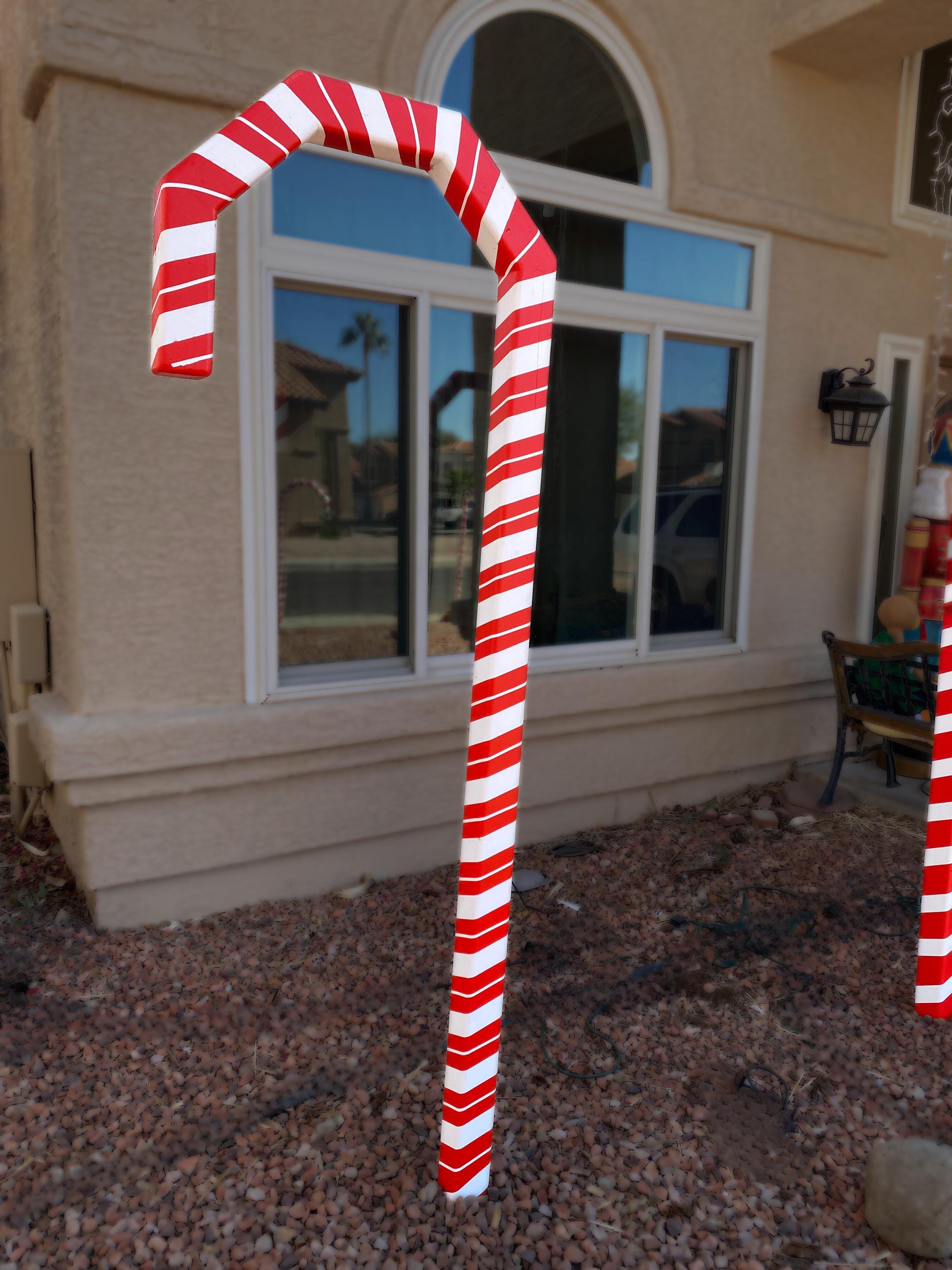Giant Candy Cane Holiday Decoration - Etsy