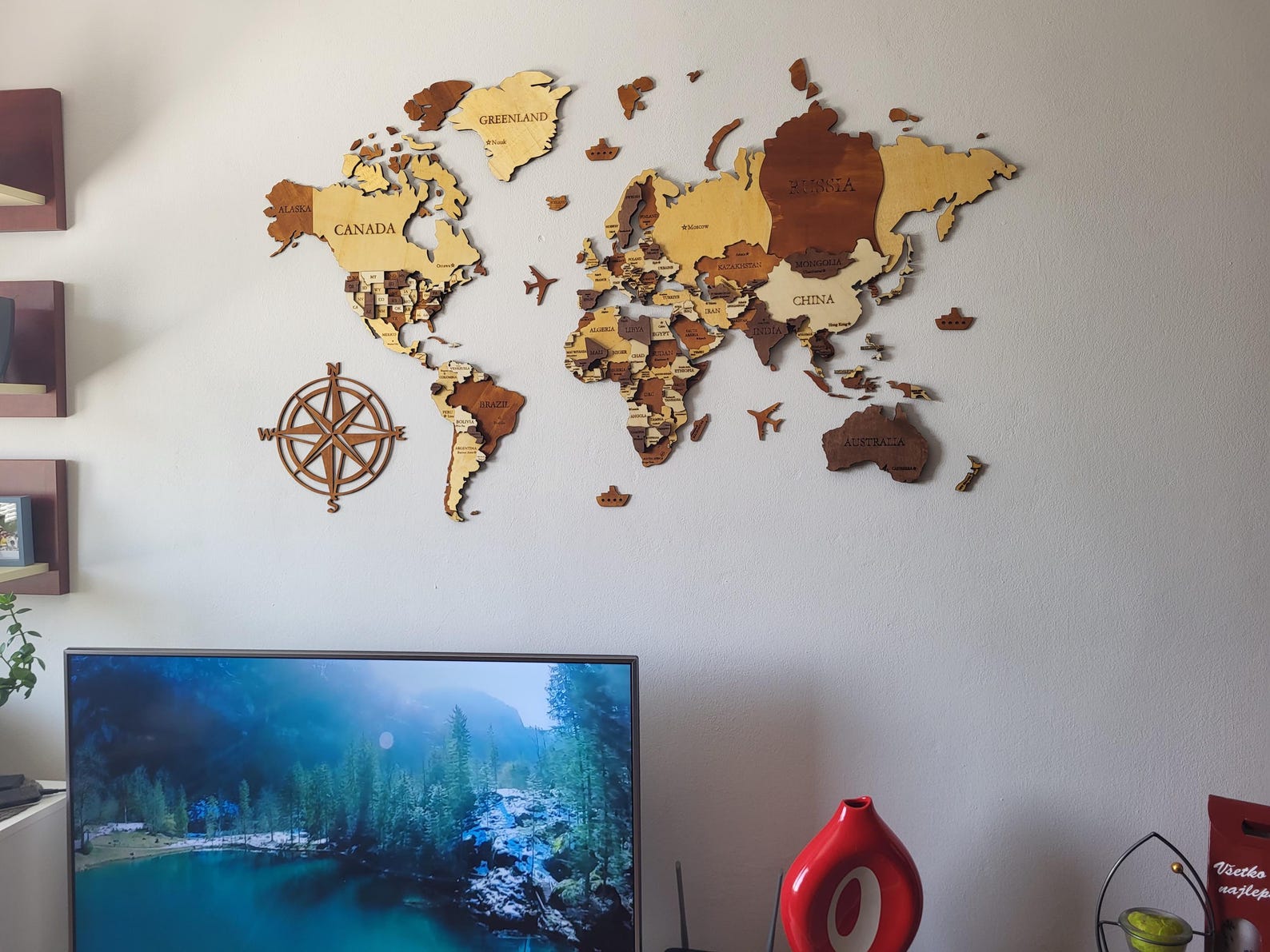 3D Layered World Map SVG – Perfect Christmas Gift - Digital Files for ...