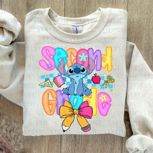 Blue Alien Back to School PNG Bundle, Preppy Pre-k to 4th Grade ...