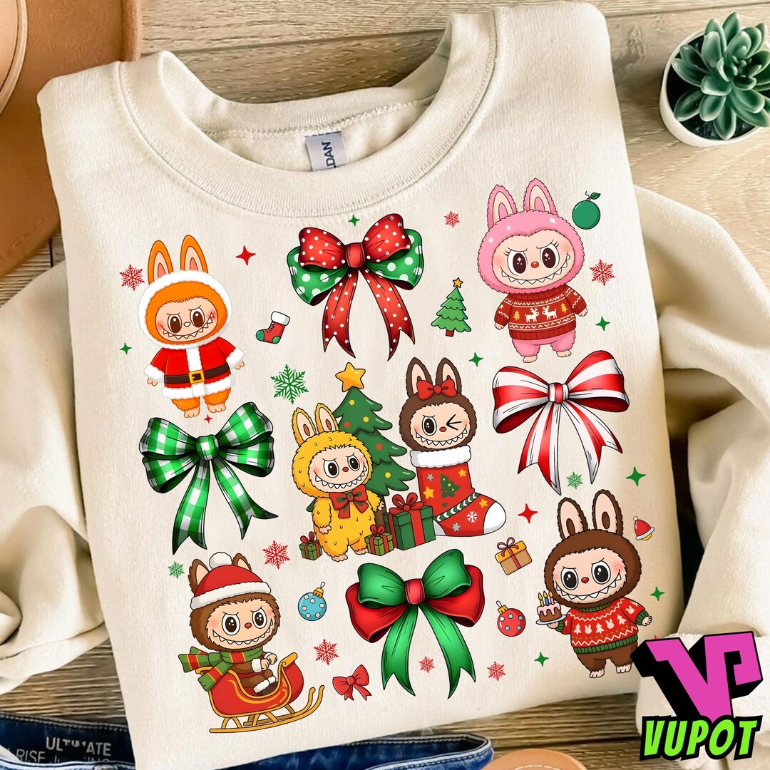 Christmas Coquette Doll Monster Png, Cute Xmas Gift for Girls Png ...