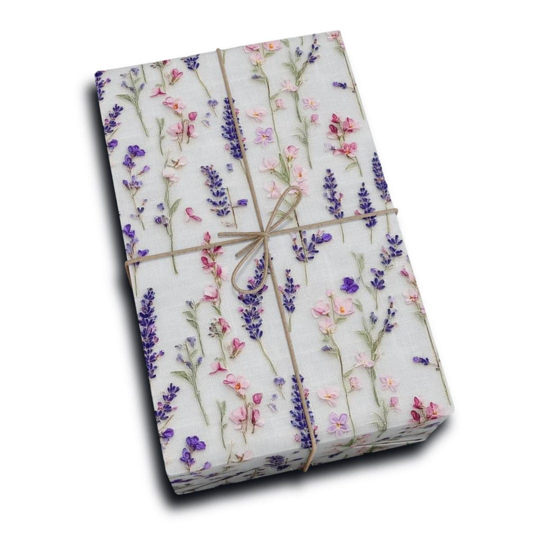 Elegant Floral Gift Wrap Paper, Birthday, Wedding Gift Wrap, Bridal ...