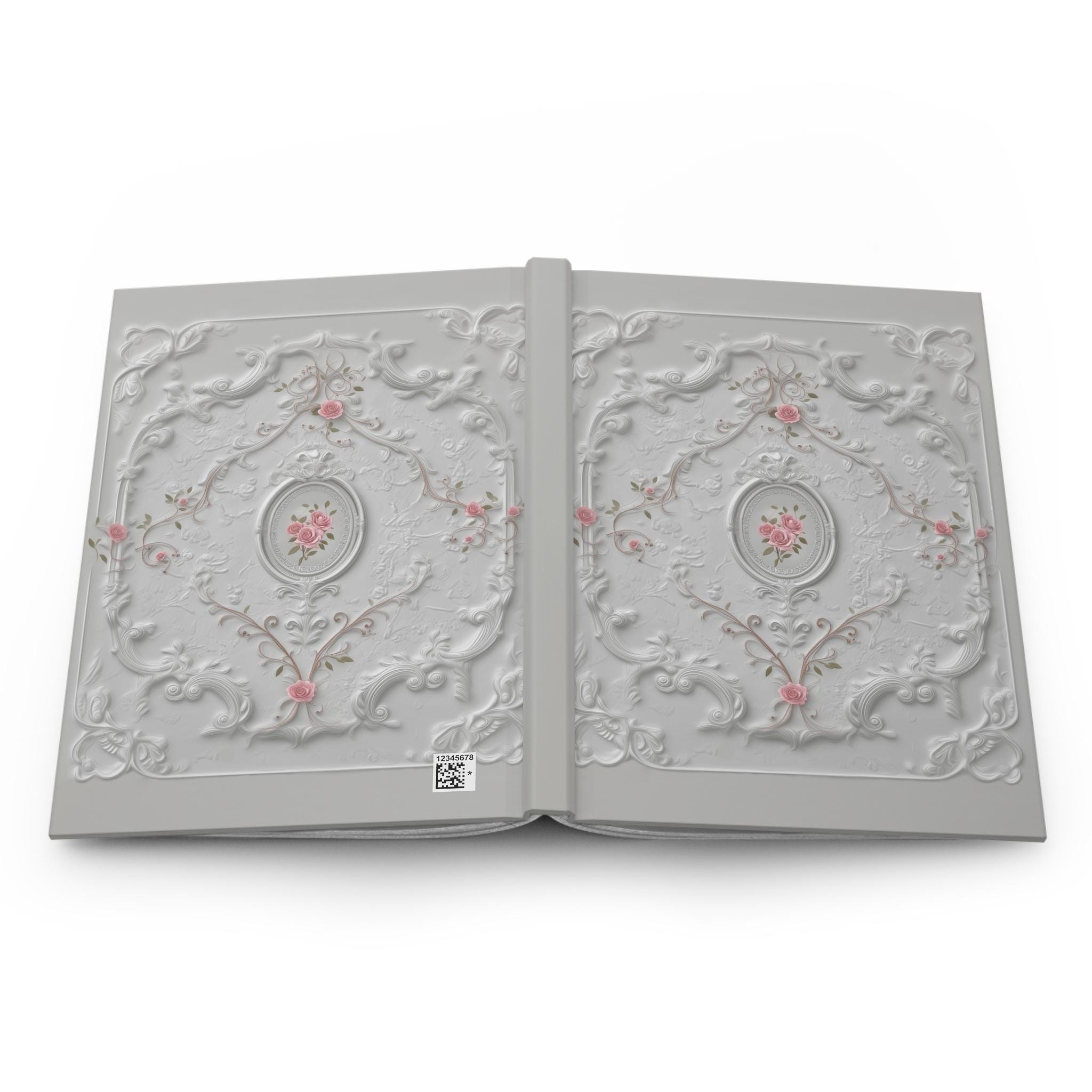 Floral Vintage Decoden Effect Style Hardcover Printed Journal Rococo ...