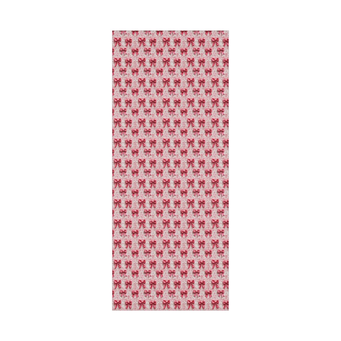 Pink Bow Pattern Wrapping Paper Birthdays Wrap Gift for Her, Baroque ...