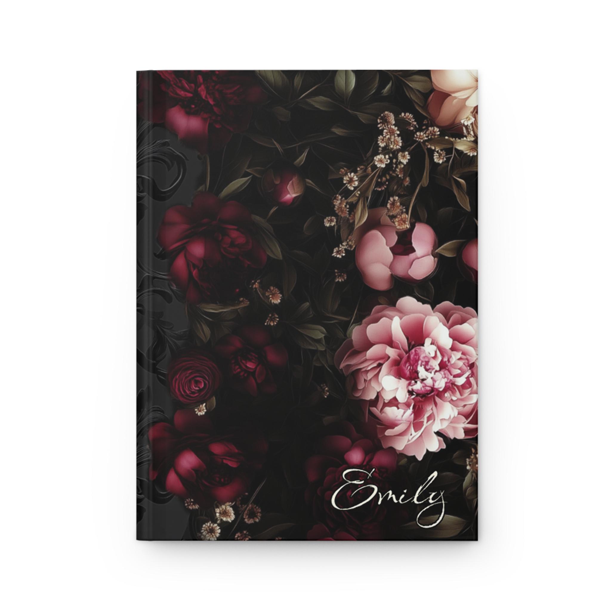 Moody Romantic Journal- Personalized, Vintage Gothic Rose Journal ...