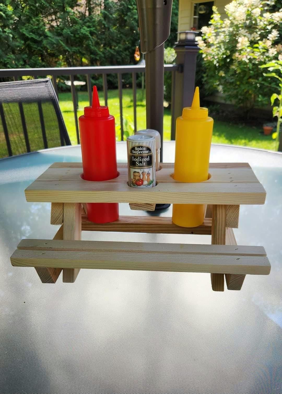 Picnic Table Condiment Holders. - Etsy
