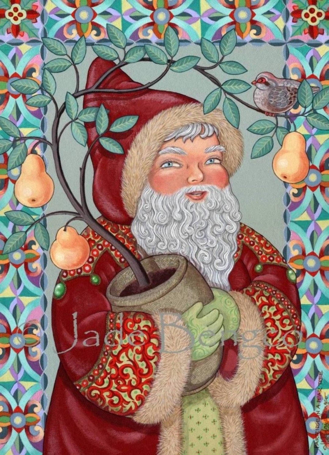 PARTRIDGE in A PEAR TREE Santa Claus Pears Partridge - Limited Edition ...