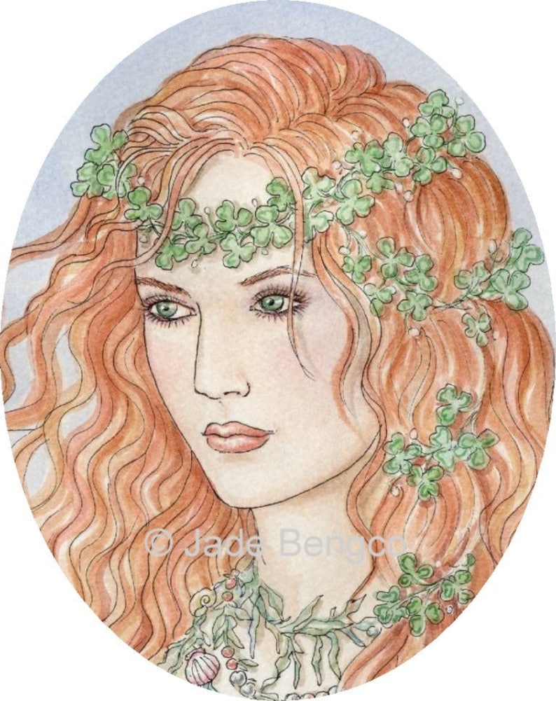 CELTIC MERMAIDEN Limited Edition Art Print From an Original Fantasy Art ...
