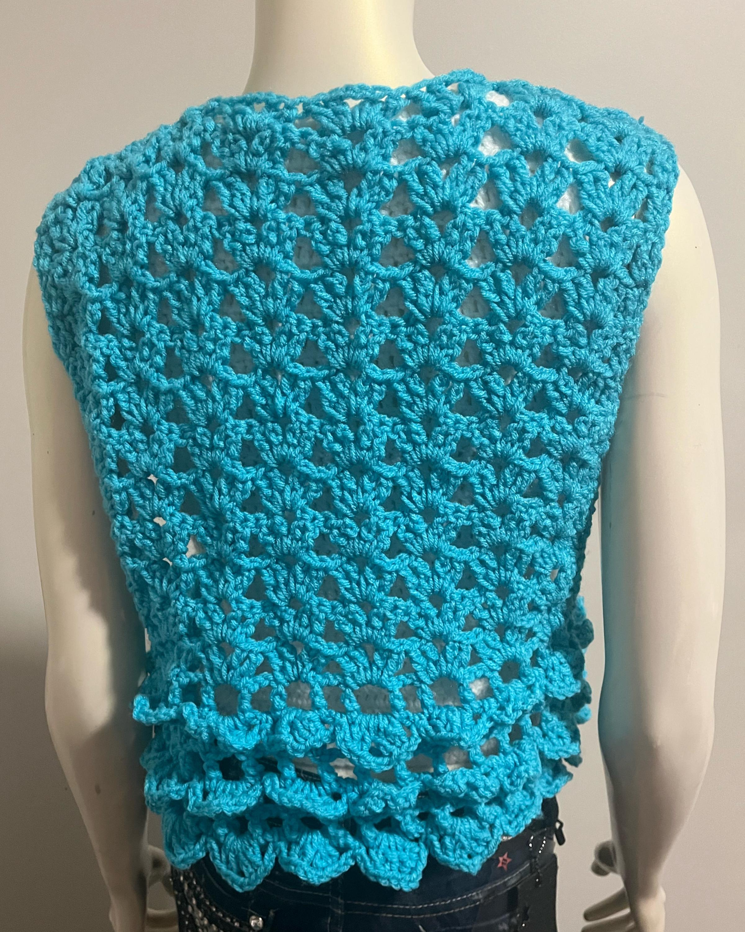 Crochet Open Vest - Etsy