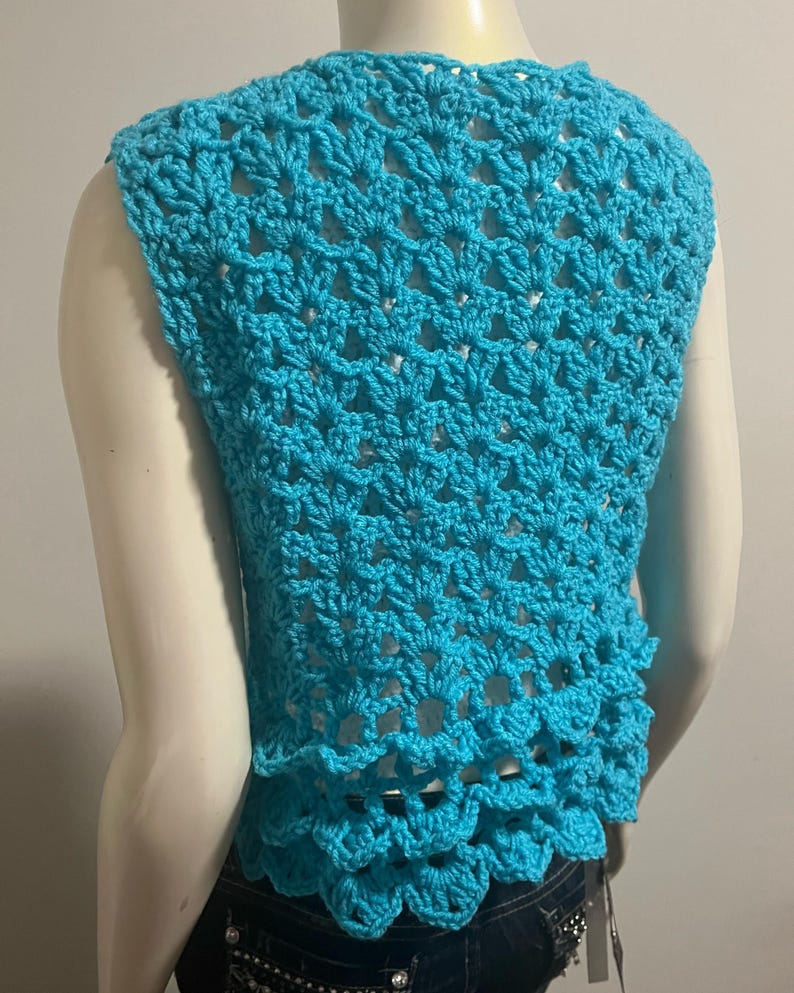 Crochet Open Vest - Etsy