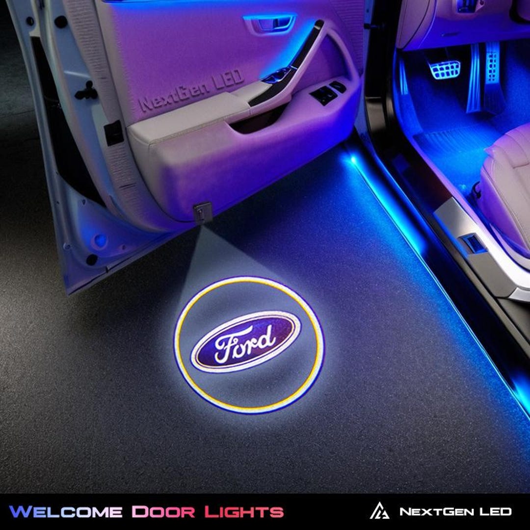 Ford LED Welcome Door Light Projector | Set of 2 With Light & Distance ...