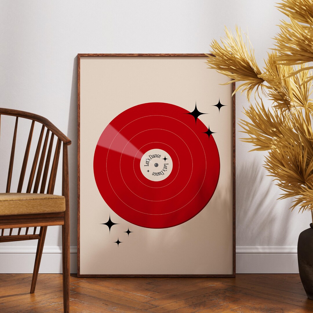 Red Vinyl Record Poster, Vinyl Record Poster, Record Poster, Art Prints ...