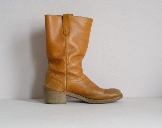 Vintage GOLDEN HARVEST LANDIS CAMPUS Boots M10 - Etsy