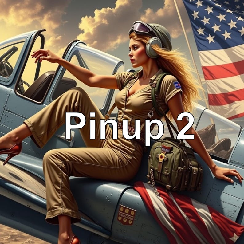 Pinup Poster Style Download WWII Inspired (3) Images Series #2 Download ...