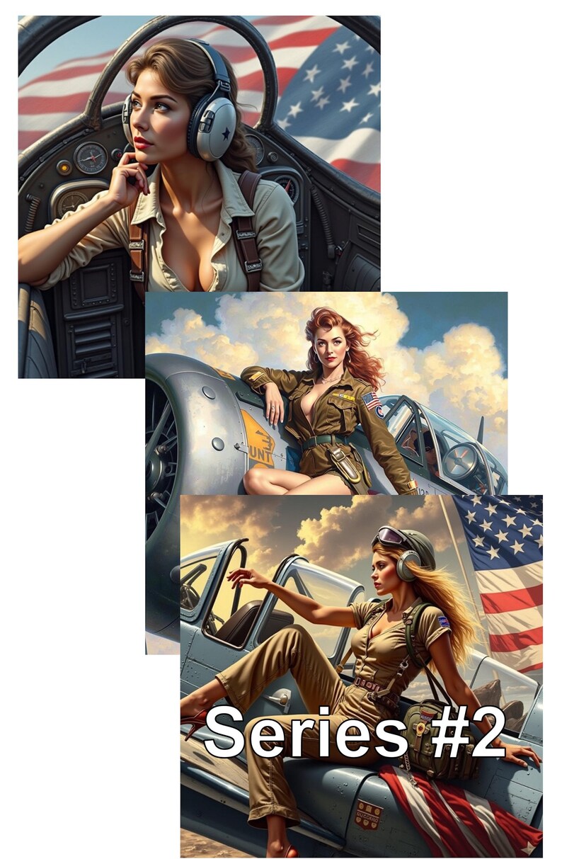 Pinup Poster Style Download WWII Inspired (3) Images Series #2 Download ...