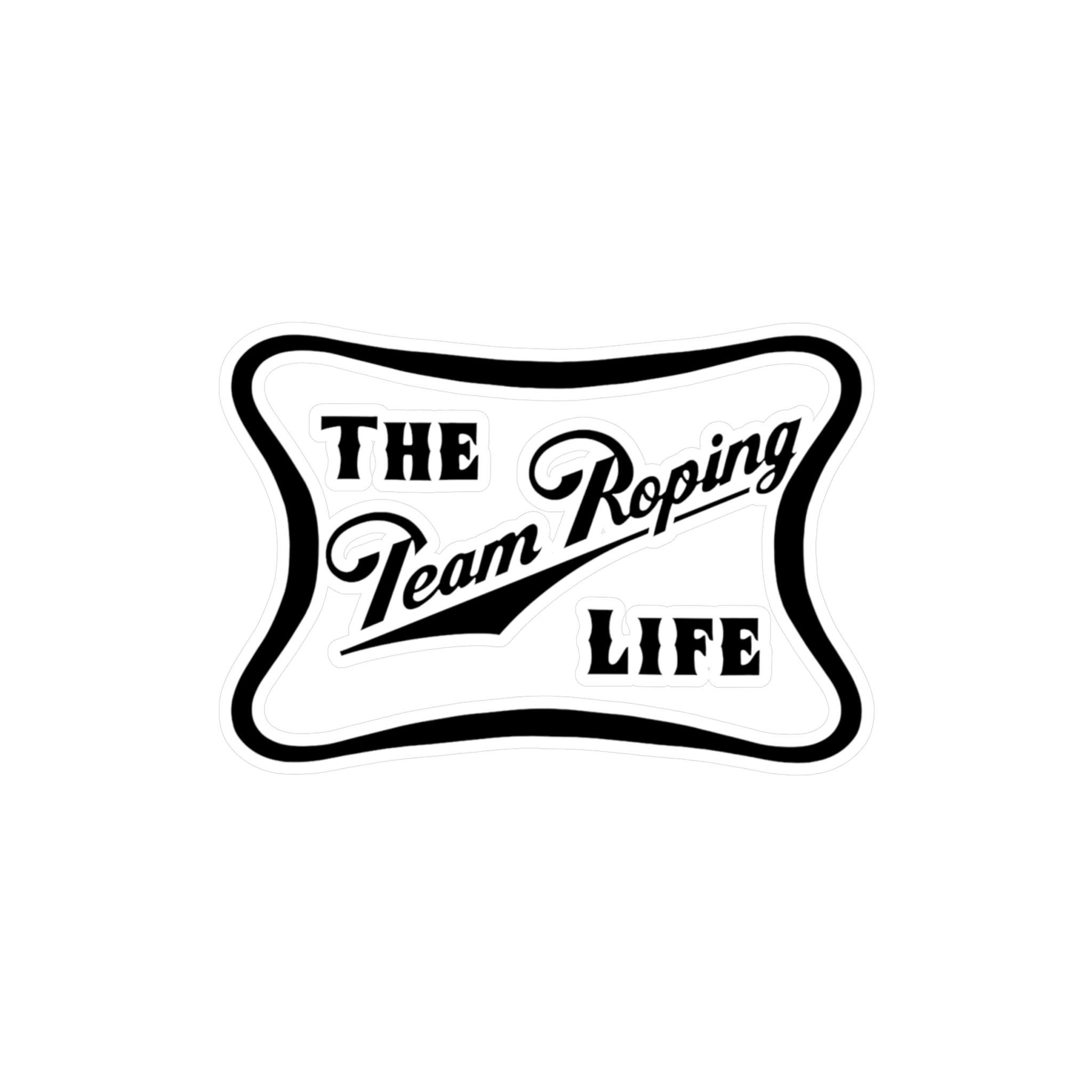 The Team Roping Life Vinyl Decal Black - Etsy