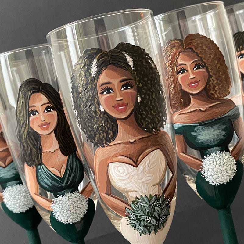 Bridesmaid Glasses Etsy