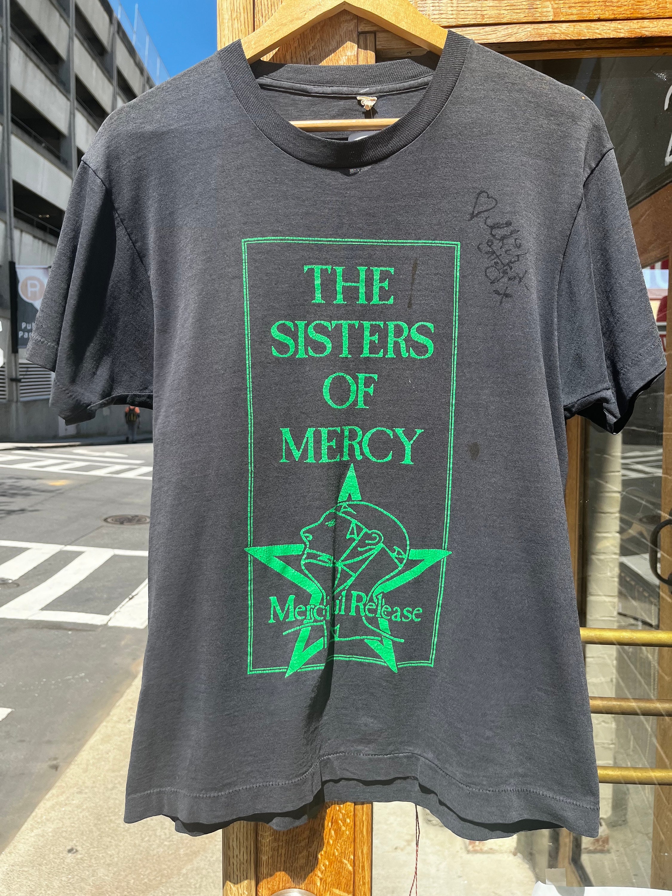 Vtg The Sisters of Mercy tee SUPER RARE 1983 Merciful Vtg The Sisters of Mercy tee SUPER RARE 1983 Merciful