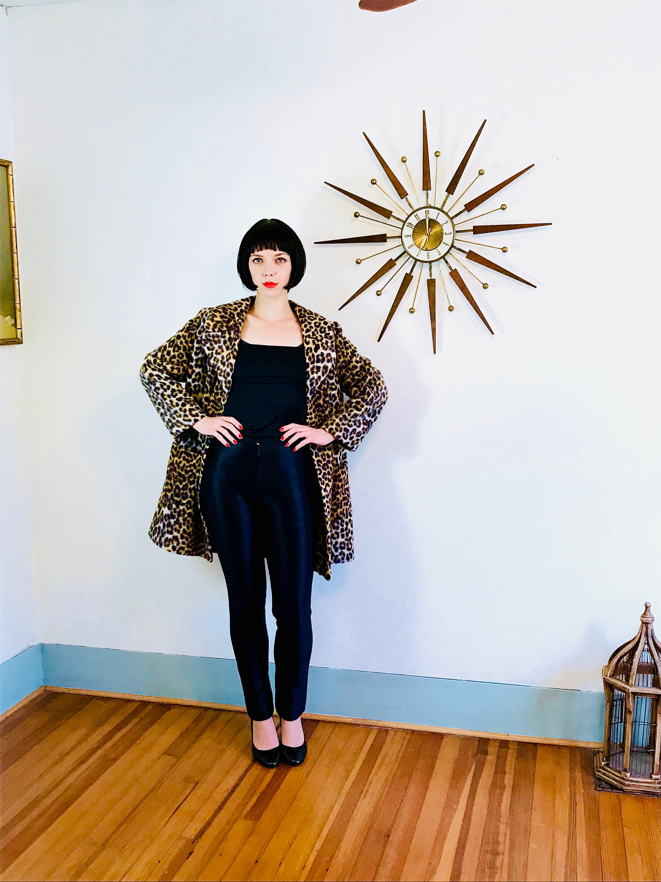 60s Leopard Coat, Rockabilly Jacket, Vintage Leopard jacket, Cheetah ...