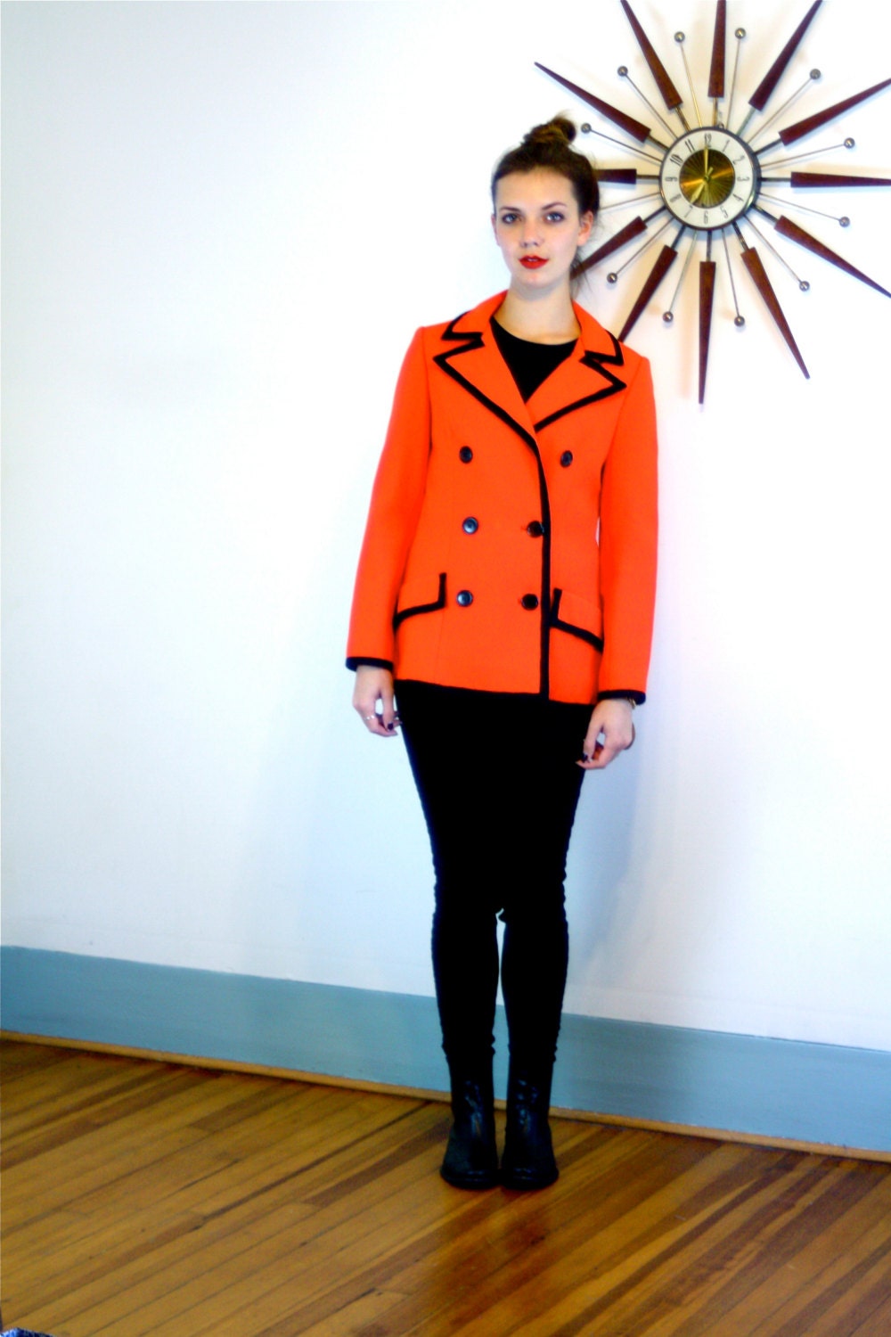 1960s Riding Jacket, Bright Red Wool Jacket, DON SOPHISTICATES ...