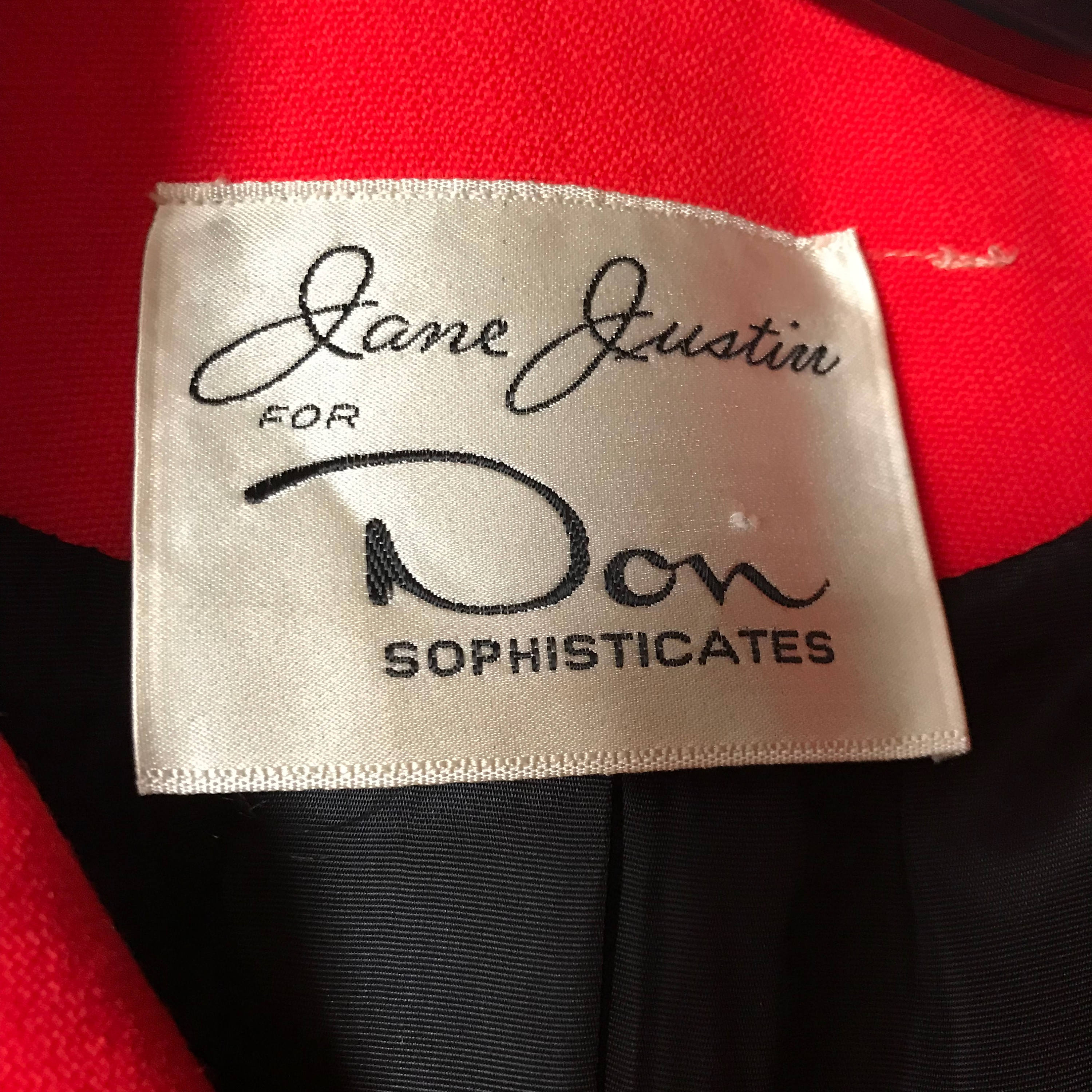 1960s Riding Jacket, Bright Red Wool Jacket, DON SOPHISTICATES ...