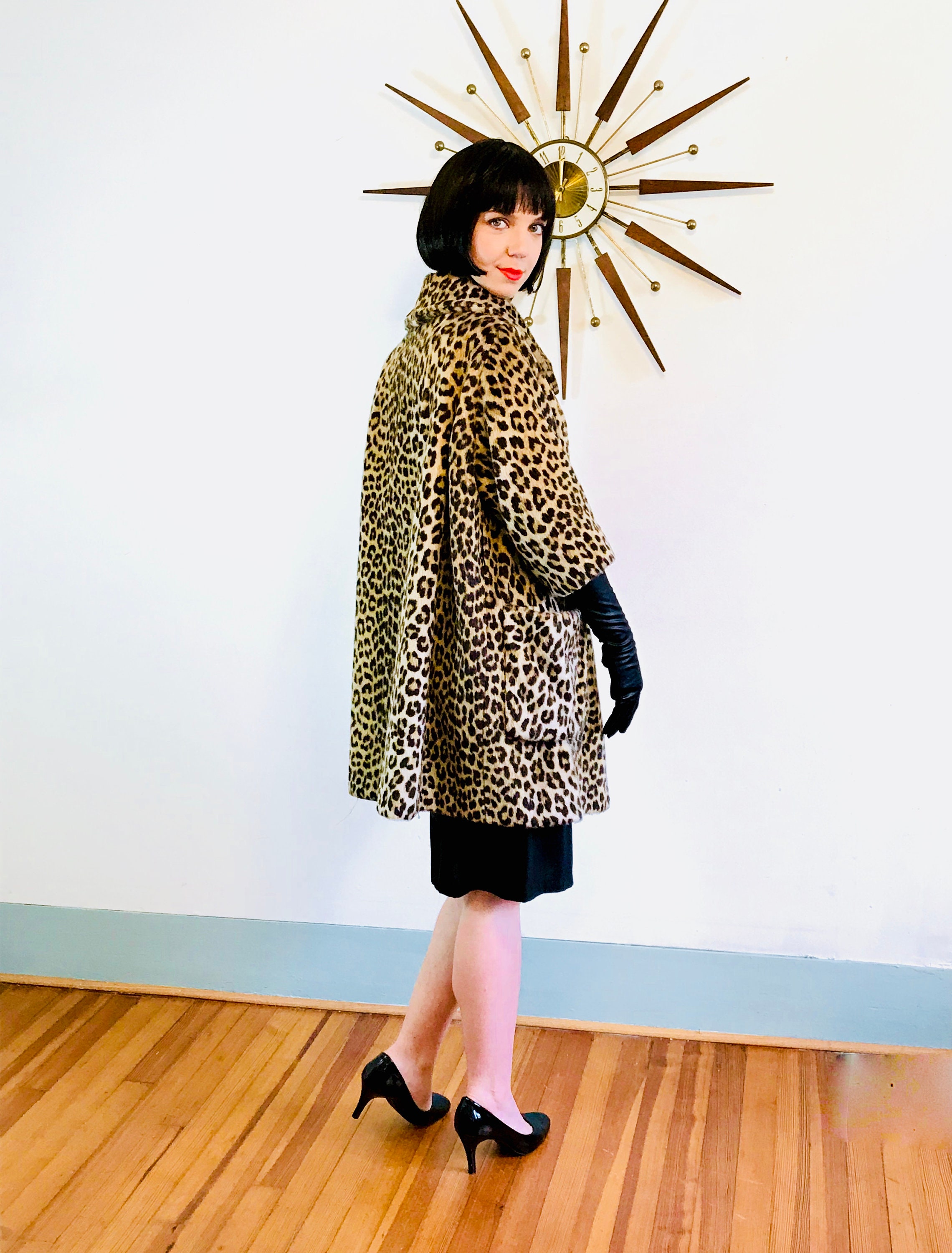 60s Leopard coat, Leopard print coat, Saks Fifth Avenue, Cheetah Coat ...
