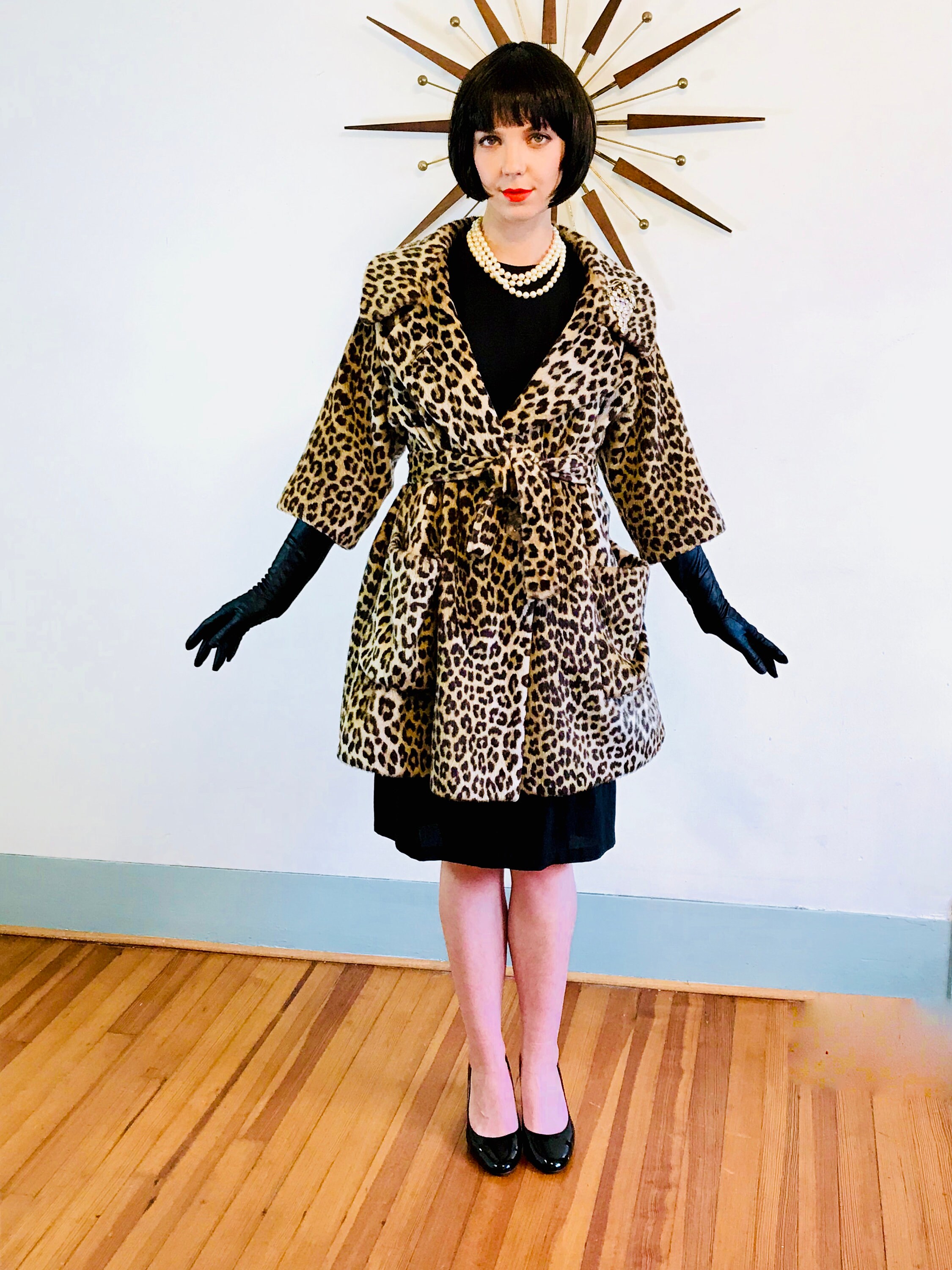 60s Leopard coat, Leopard print coat, Saks Fifth Avenue, Cheetah Coat ...