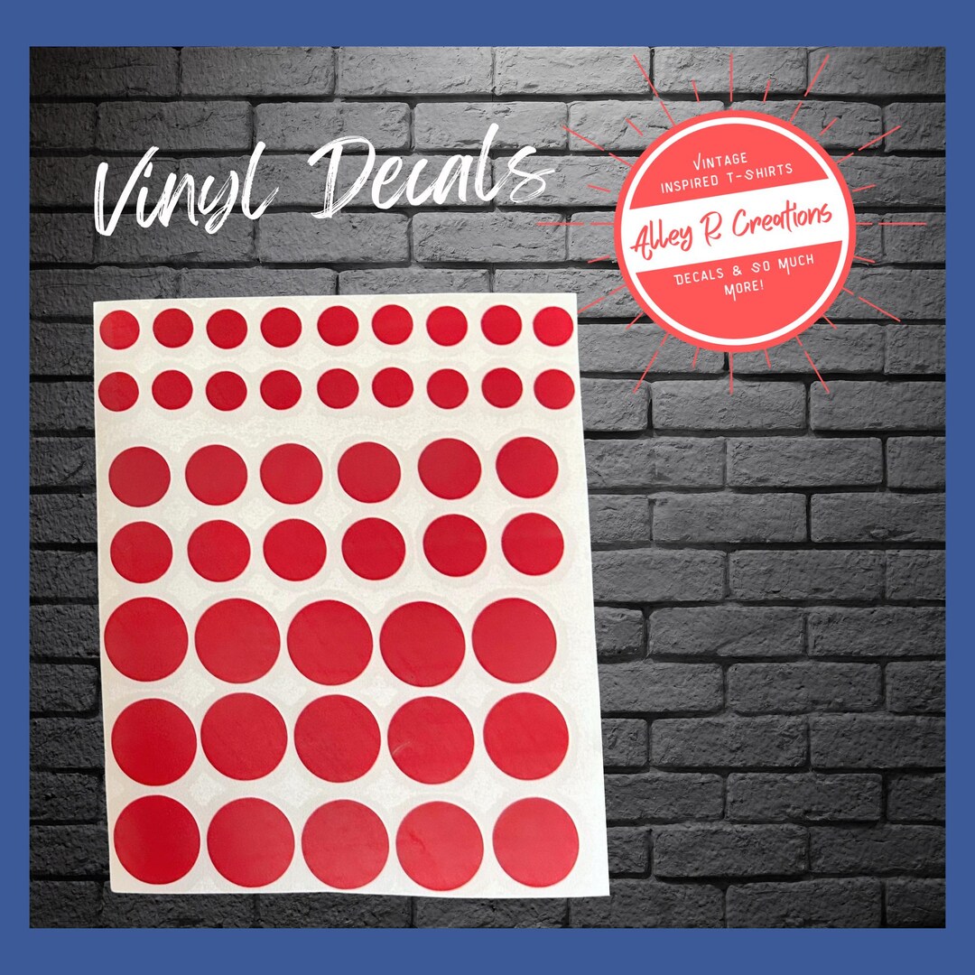 Dot Decals in Multiple Sizes - Many Different Colors Available - Etsy