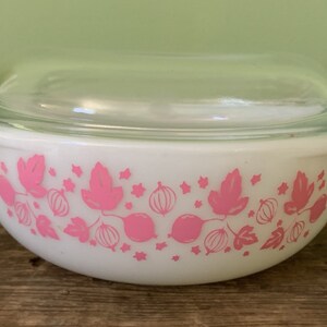 Vintage Pyrex Pink Gooseberry Inspired Decals Decal Only Dishes Are NOT ...