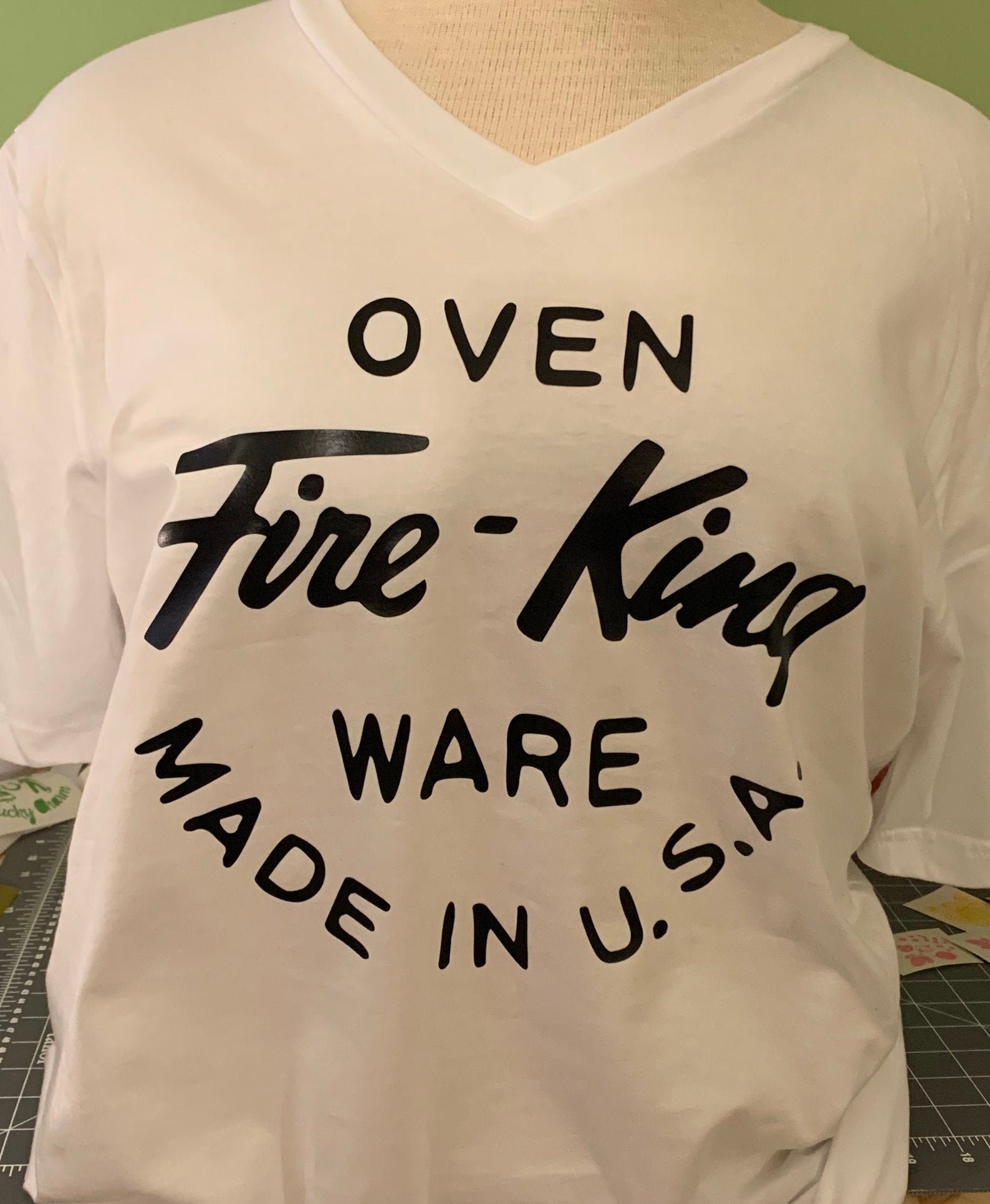 Fire King Back Stamp Inspired T-shirt - Etsy
